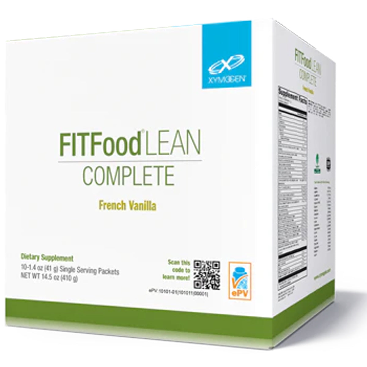 XYMOGEN, FIT Food Lean Complete French Vanilla 10 Servings | Supports Protein Metabolism and ...