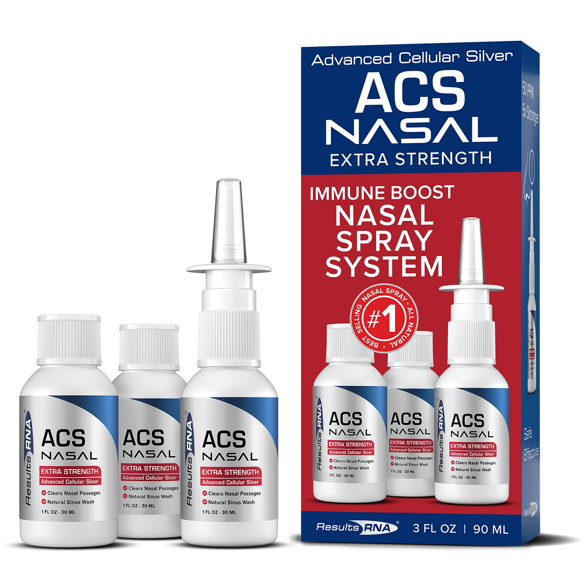 Results RNA, ACS Nasal Extra Strength Spray 3-Bottle - 3 oz System ...