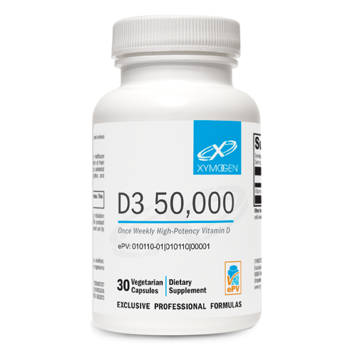XYMOGEN, D3 50,000 - 30 Capsules | Supports Bone Health and ...