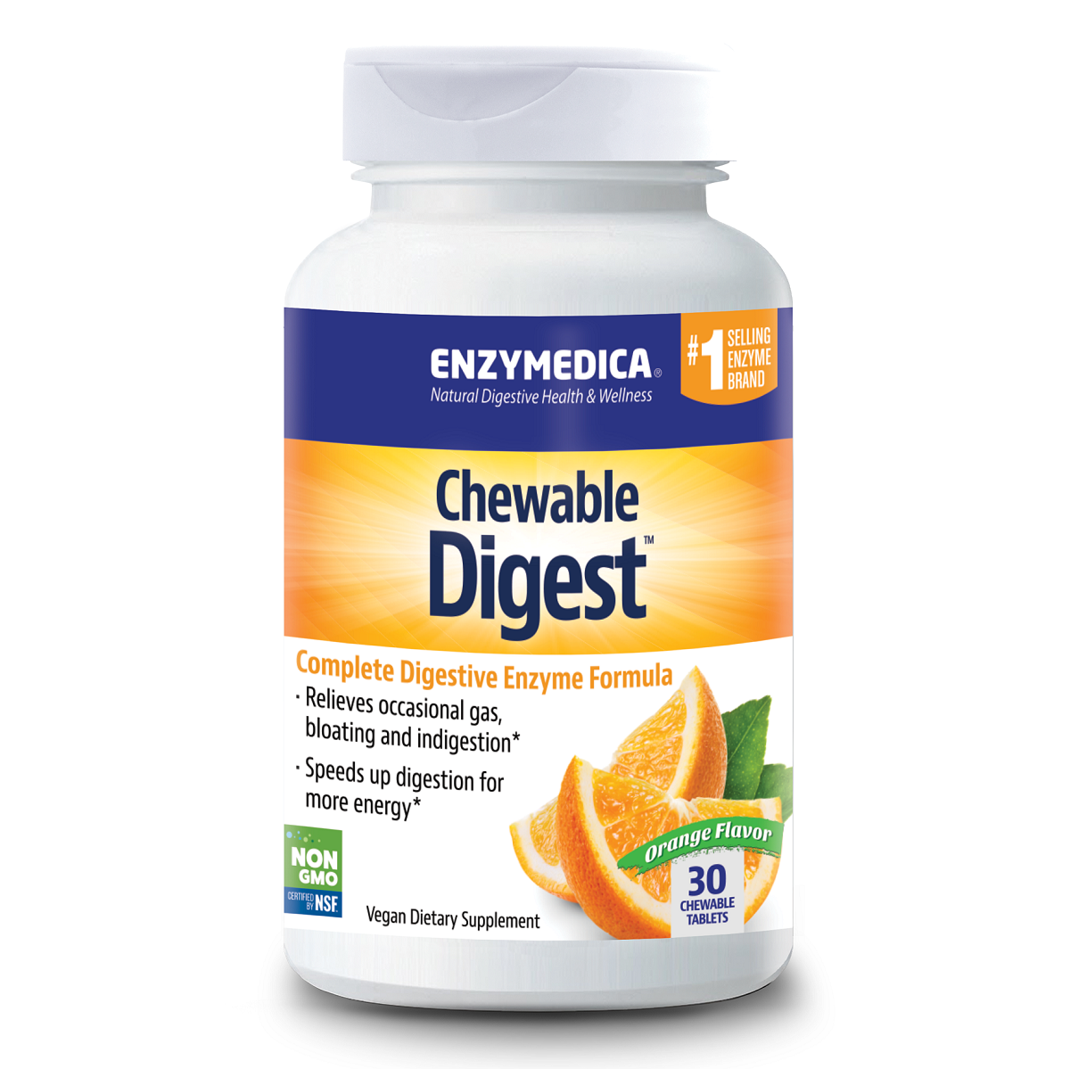 Enzymedica, Digest™ Chewable 30 and 60 Tablets | Reduces Occasional Gas ...