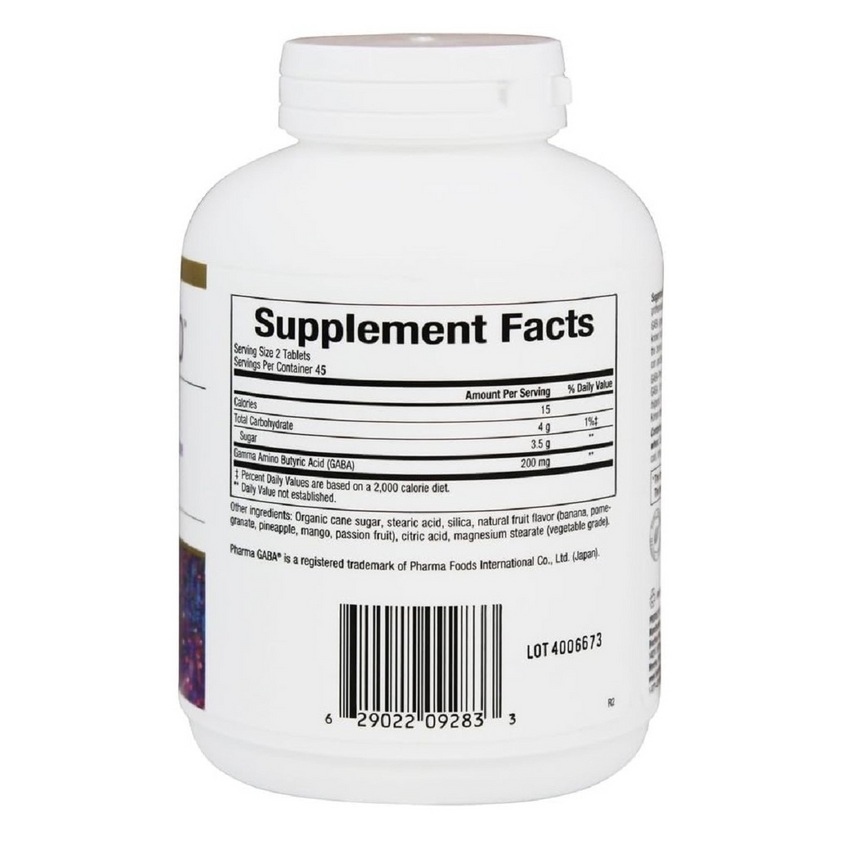 Bioclinic Naturals, GABA-Pro Tropical Breeze 90 Chewable Tablets ...