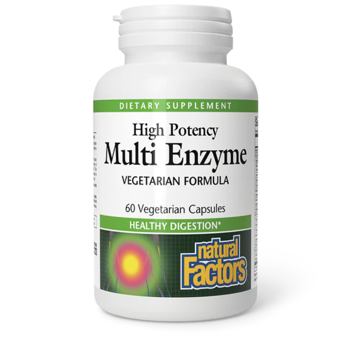 Natural Factors, High Potency Multi Enzyme 60 Vegetarian Capsules ...