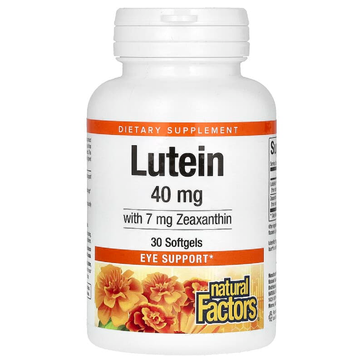 Natural Factors, Lutein 40 mg 30 Softgels | Provides Nutritional ...