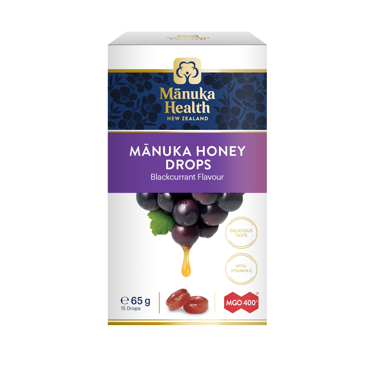 Manuka Health, Manuka Honey Blackcurrant 15 Lozenges | Help to Calm and ...