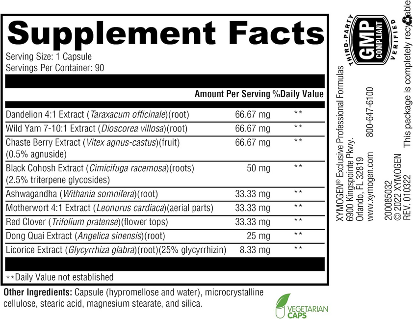 XYMOGEN, MenoFem™ 90 Capsules | Provide Balanced Support To Menopausal ...