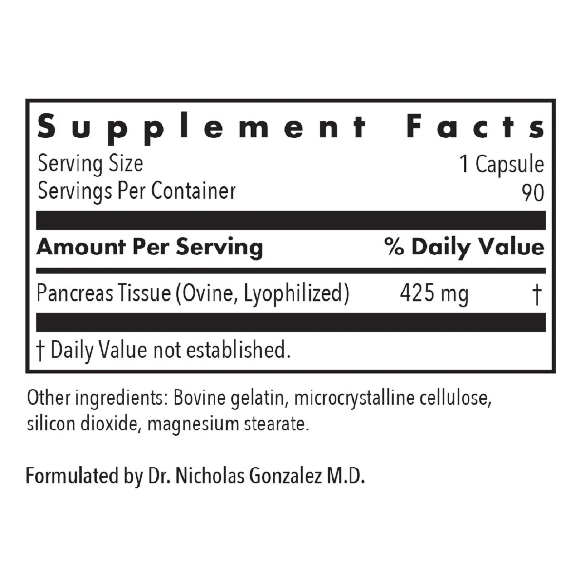 Allergy Research Group, Pancreas Lamb 90 Veg Capsules | For Digestion ...