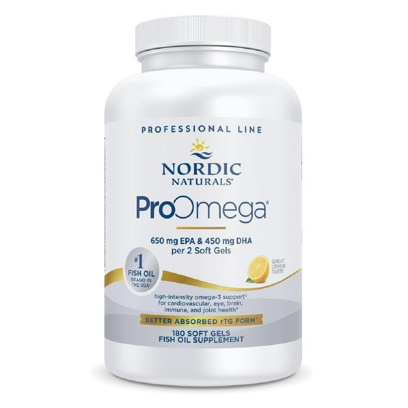 Nordic Naturals, ProOmega Lemon Flavor 1280 mg Softgels | Daily ...