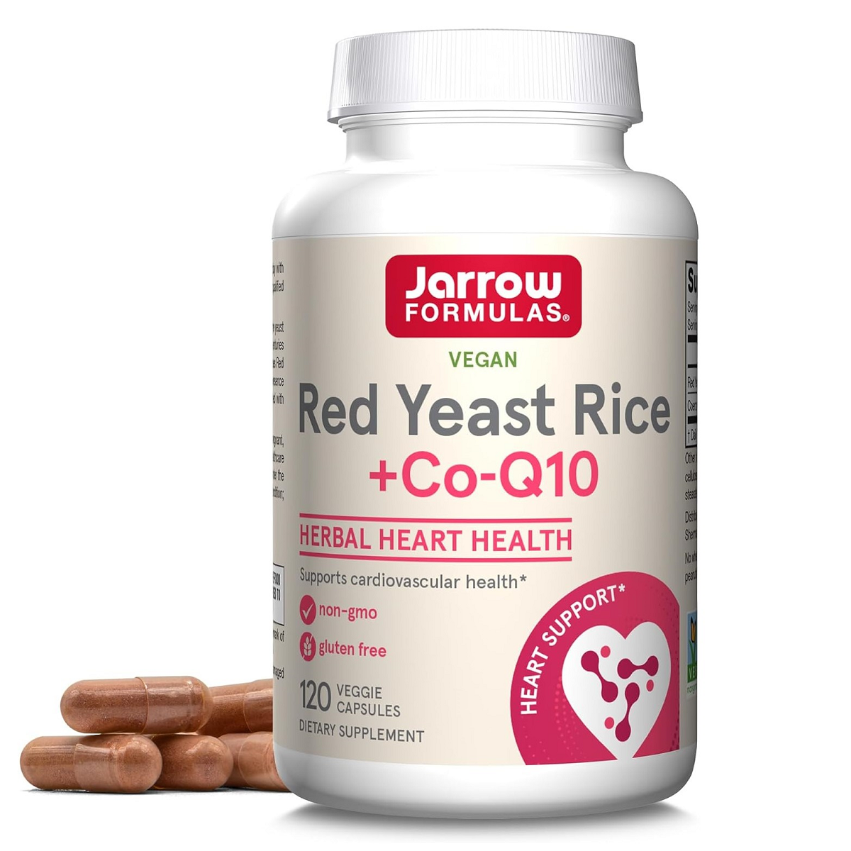 Jarrow Formulas, Red Yeast Rice + CoQ10 120 Capsules | Supports ...