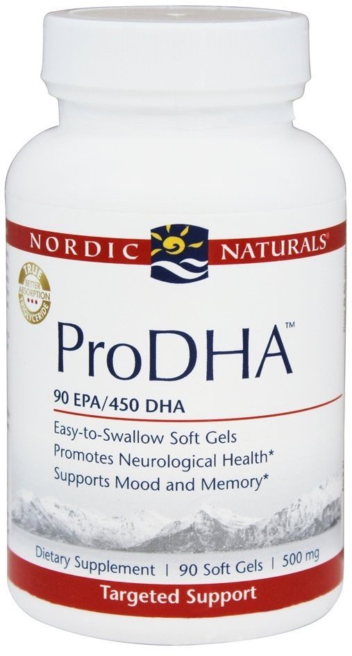 Nordic Naturals, ProDHA 500 mg 90 Soft Gels | Neurological Health, Mood ...