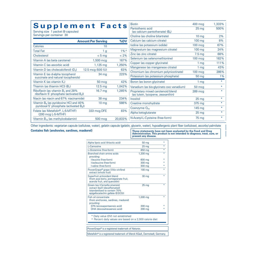 Pure Encapsulations, Athletic Pure Pack 30 Packets | Supports Energy ...