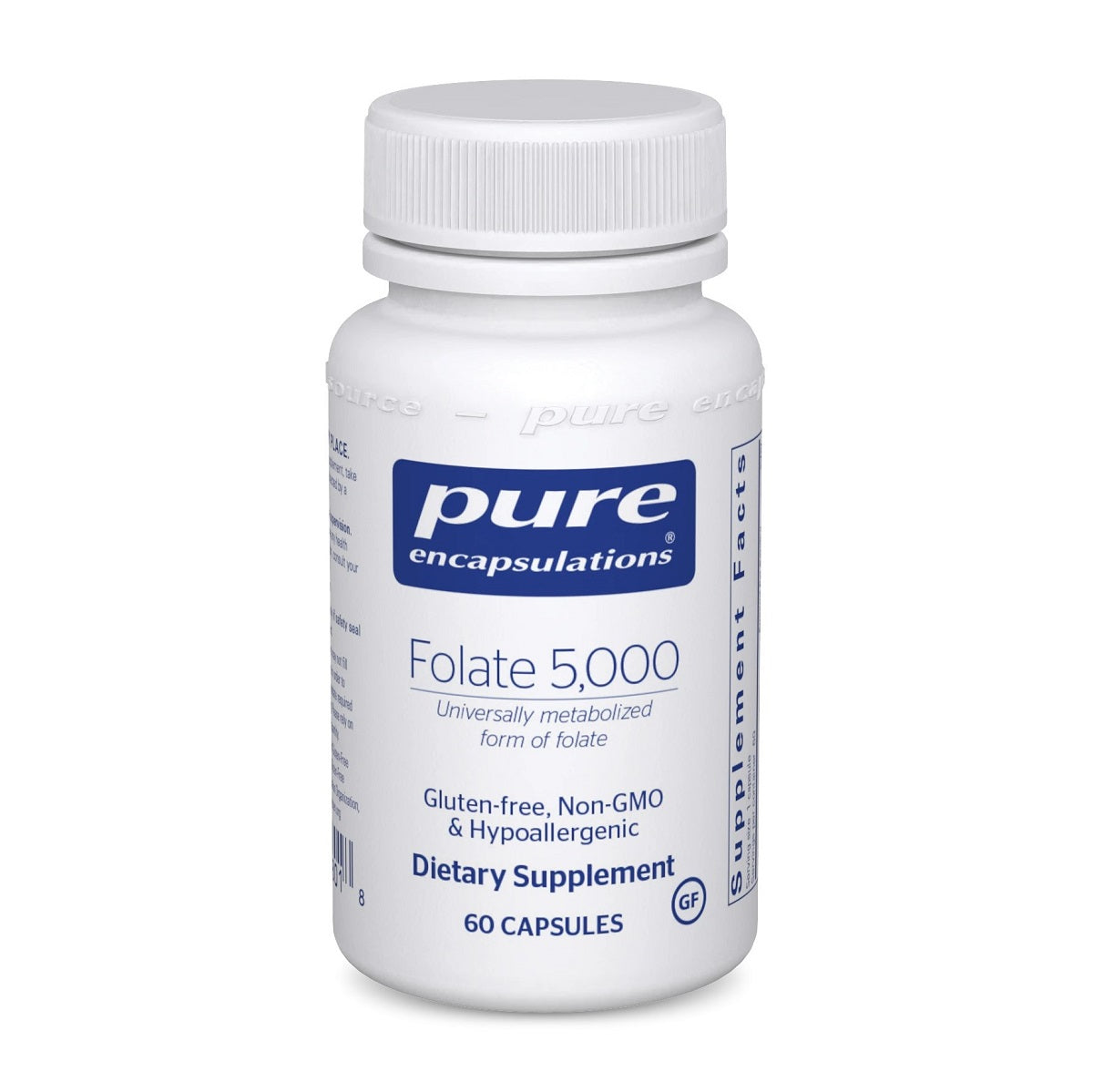 Pure Encapsulations, Folate 5,000 - 60 Capsules | Support Heart Health ...