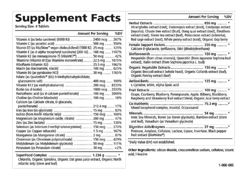 Pure Essence, LifeEssence™ Women Multivitamin 120 Tablets | Promotes ...