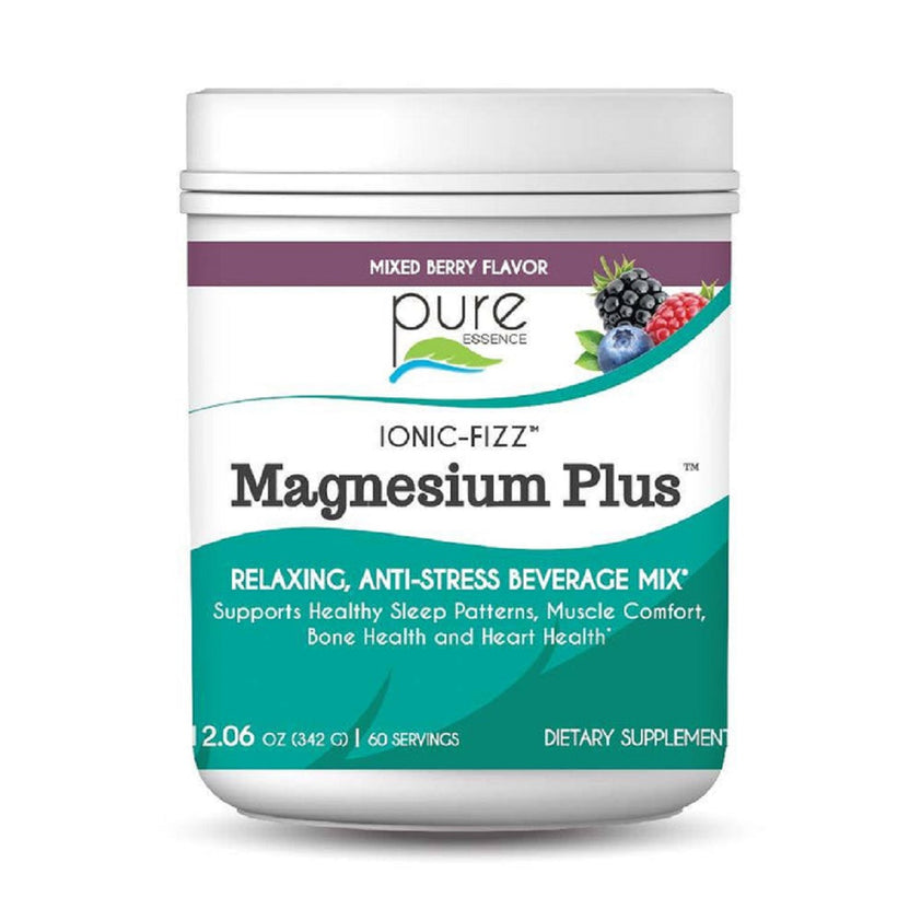 Pure Essence, Ionic-Fizz Magnesium Plus Mixed Berry Flavor | Anti ...