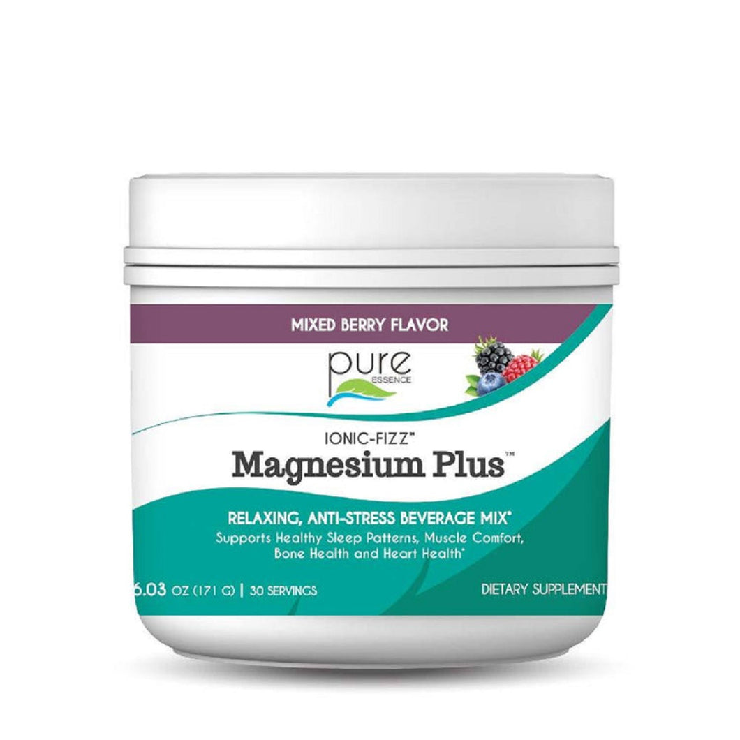 Pure Essence, Ionic-Fizz Magnesium Plus Mixed Berry Flavor | Anti ...