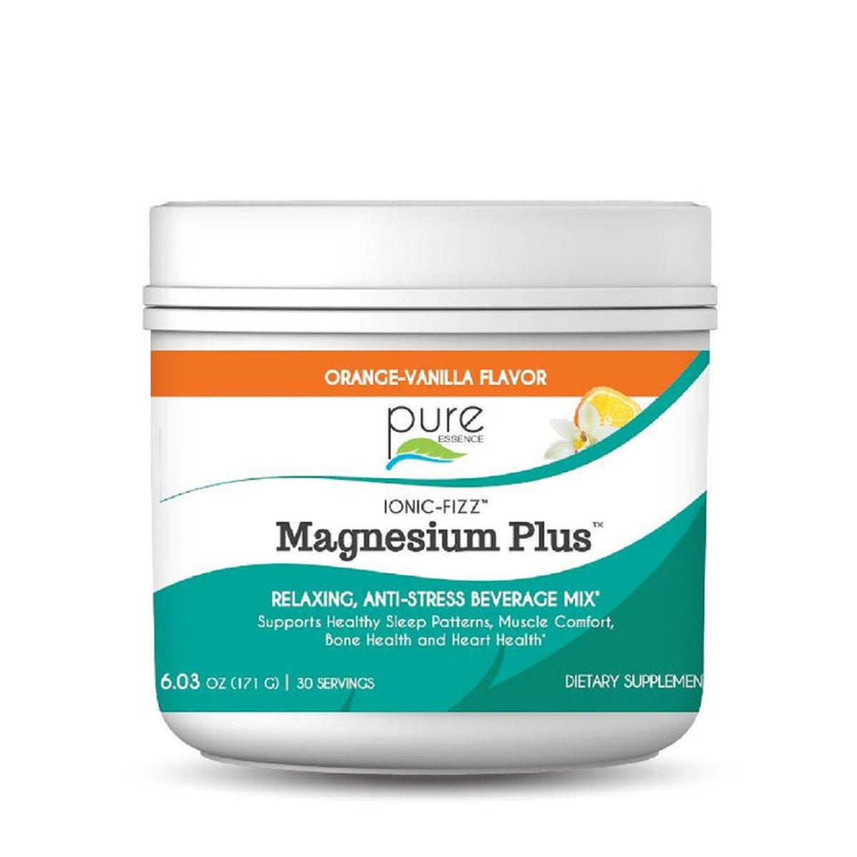 Pure Essence, Ionic-Fizz Magnesium Plus Orange-Vanilla Flavor | Anti ...